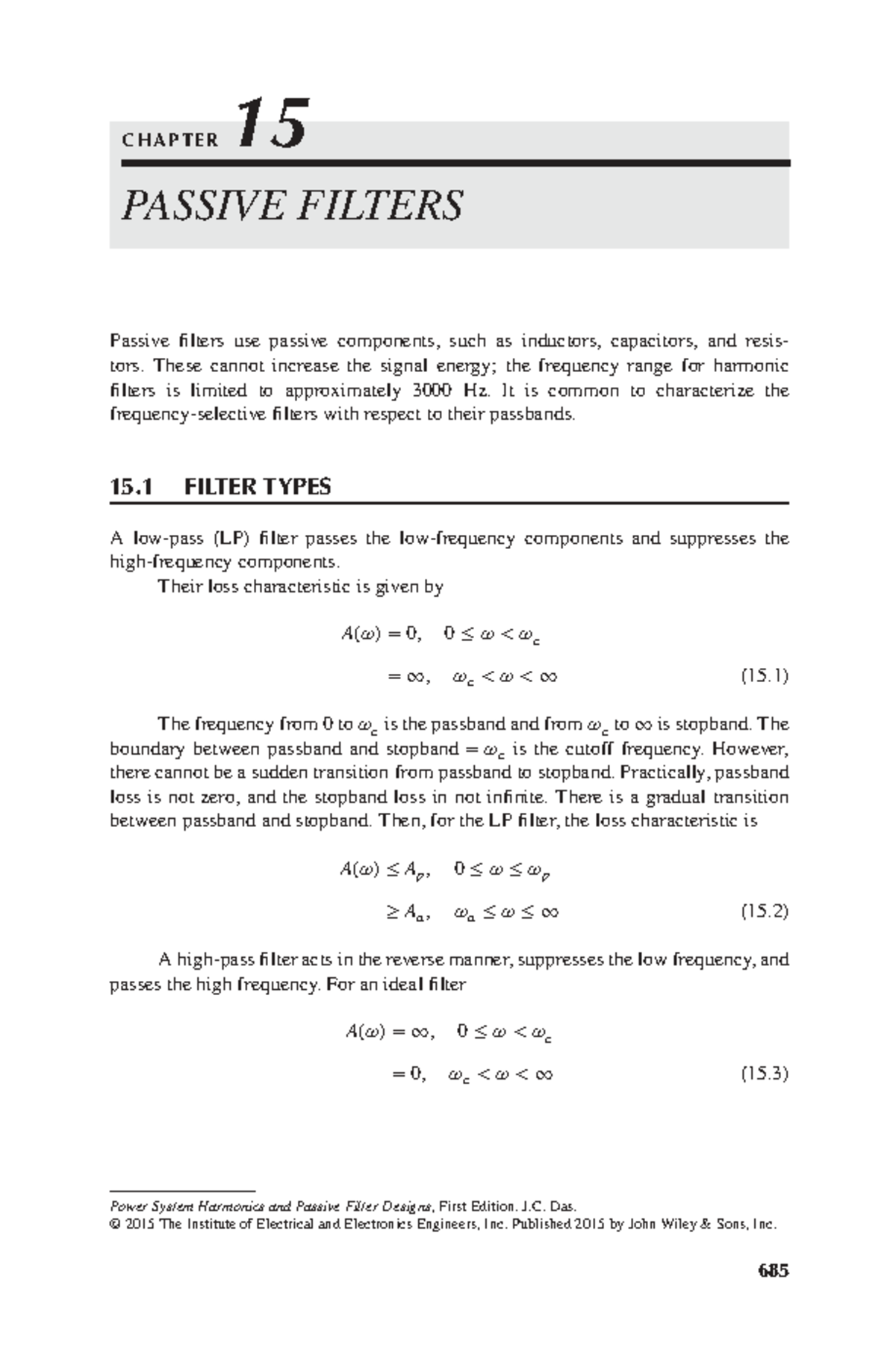 CHAPTER 15 - PASSIVE FILTERS IN POWER SYSTEMS - Studocu