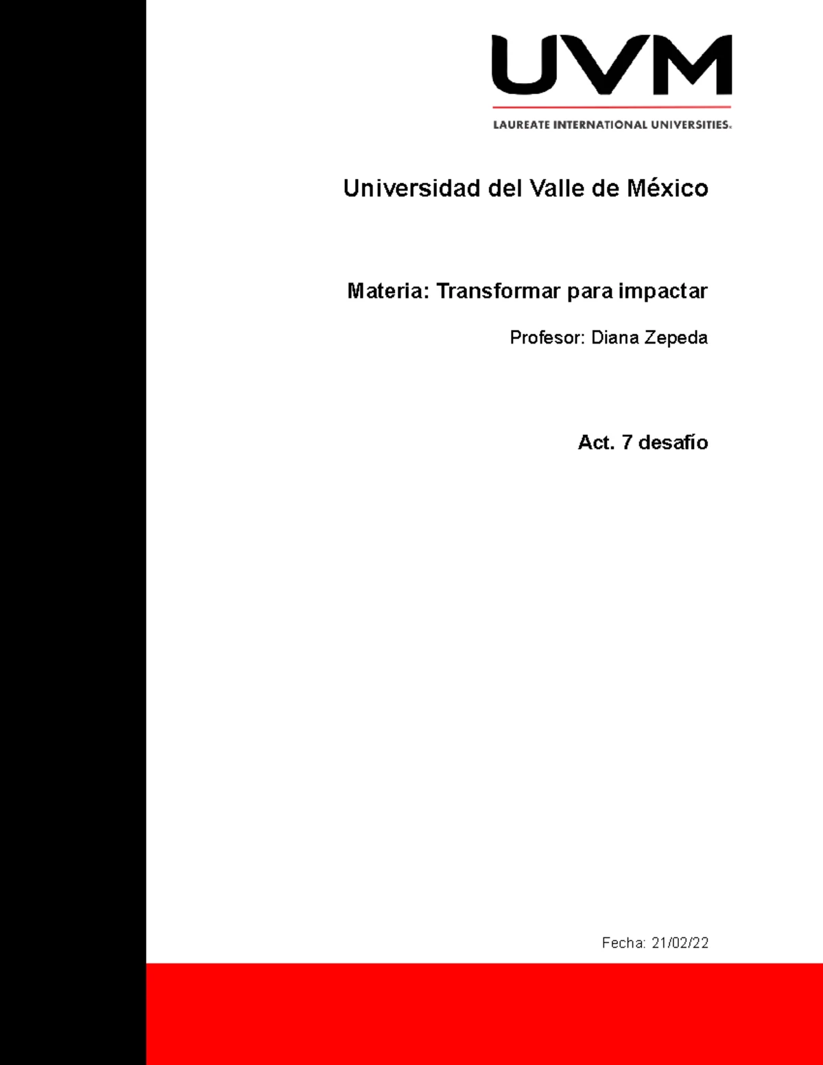 A8 - INVERSION - TRANSFORMAR PARA IMPACTAR ACTIVIDAD 8. INVERSIÓN ...