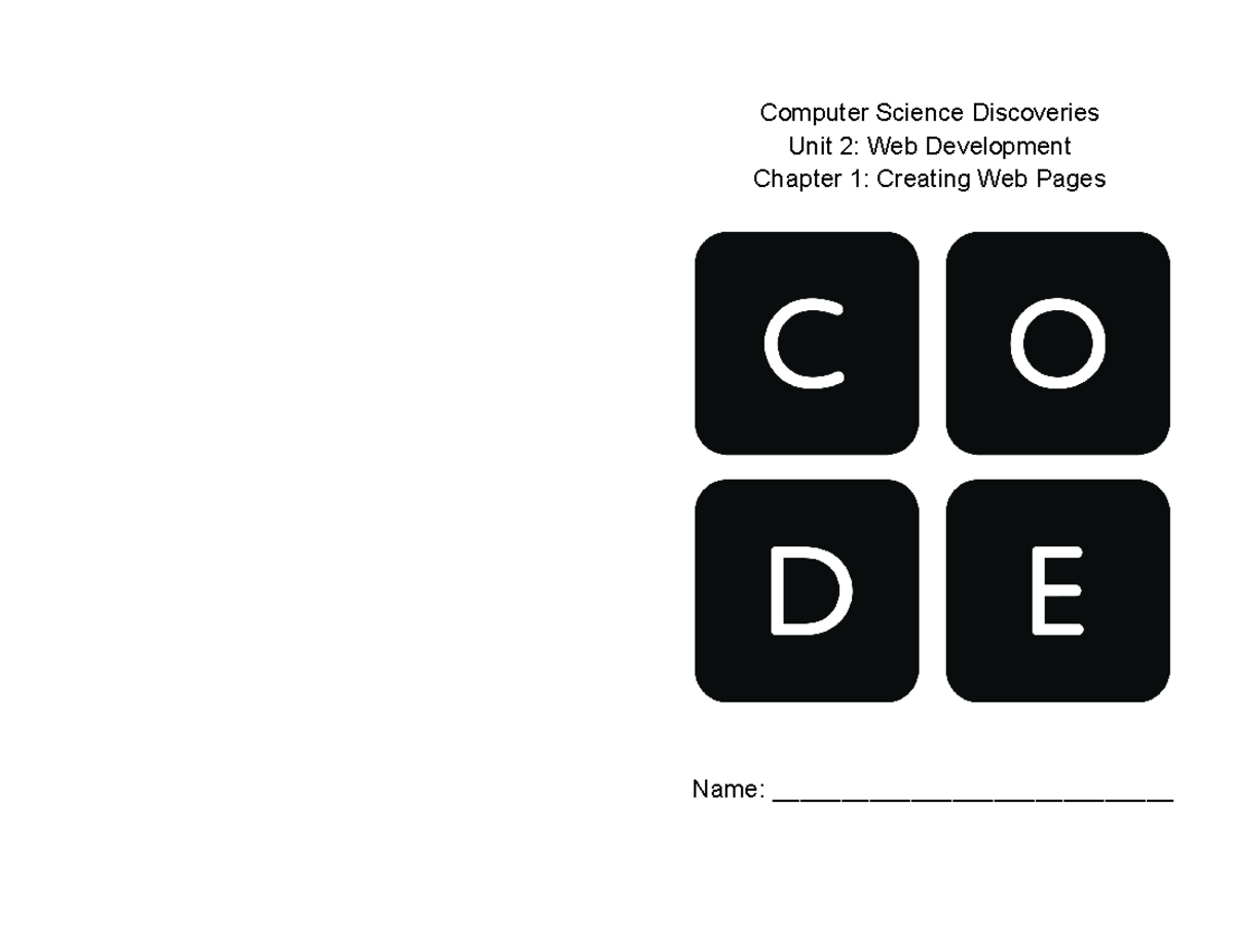 CSD Codebook Unit 2 PDF Printable Version - Computer Science ...