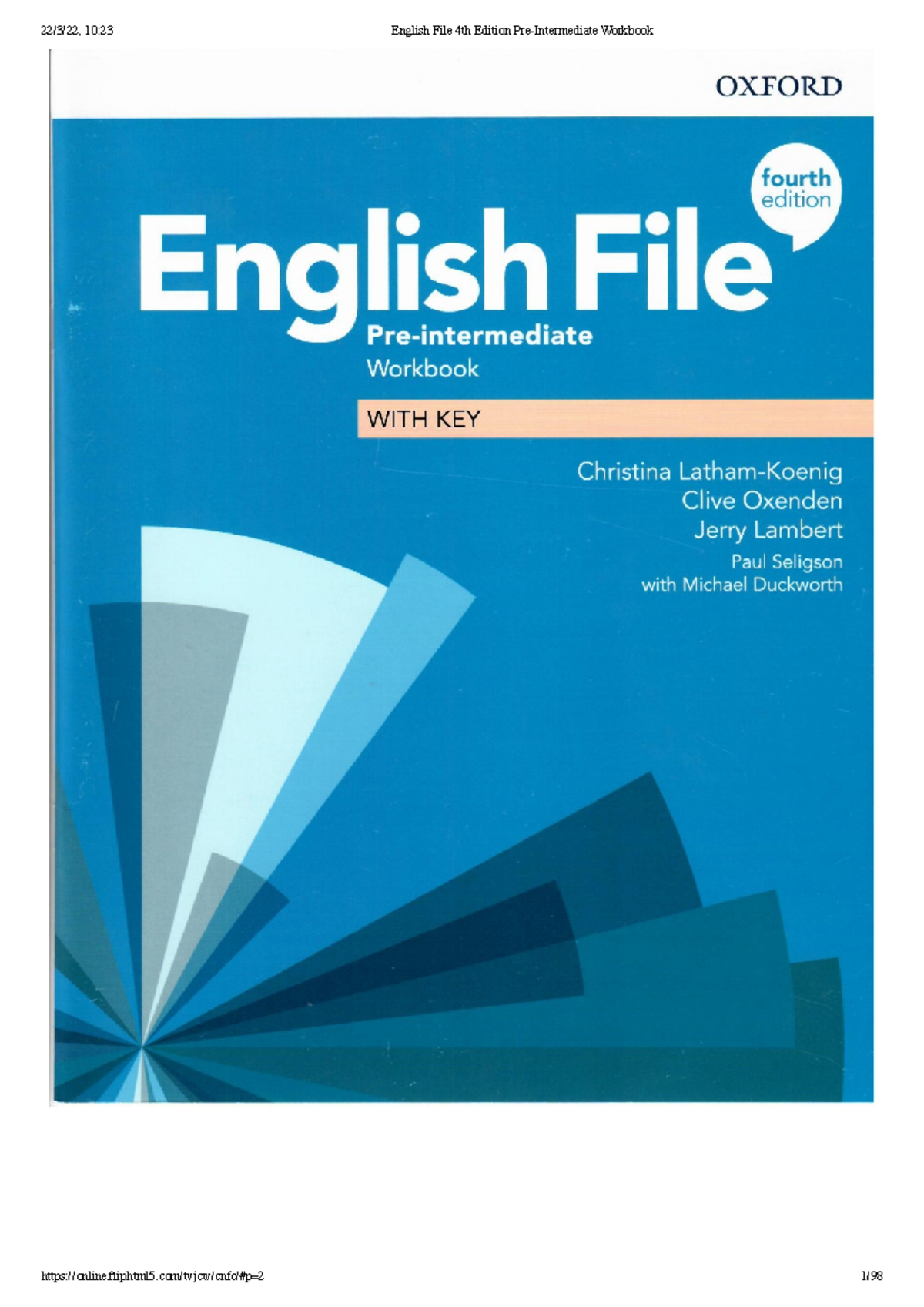 10:23 English File 4th Ed. Pre-Intermediate Workbook - Studocu
