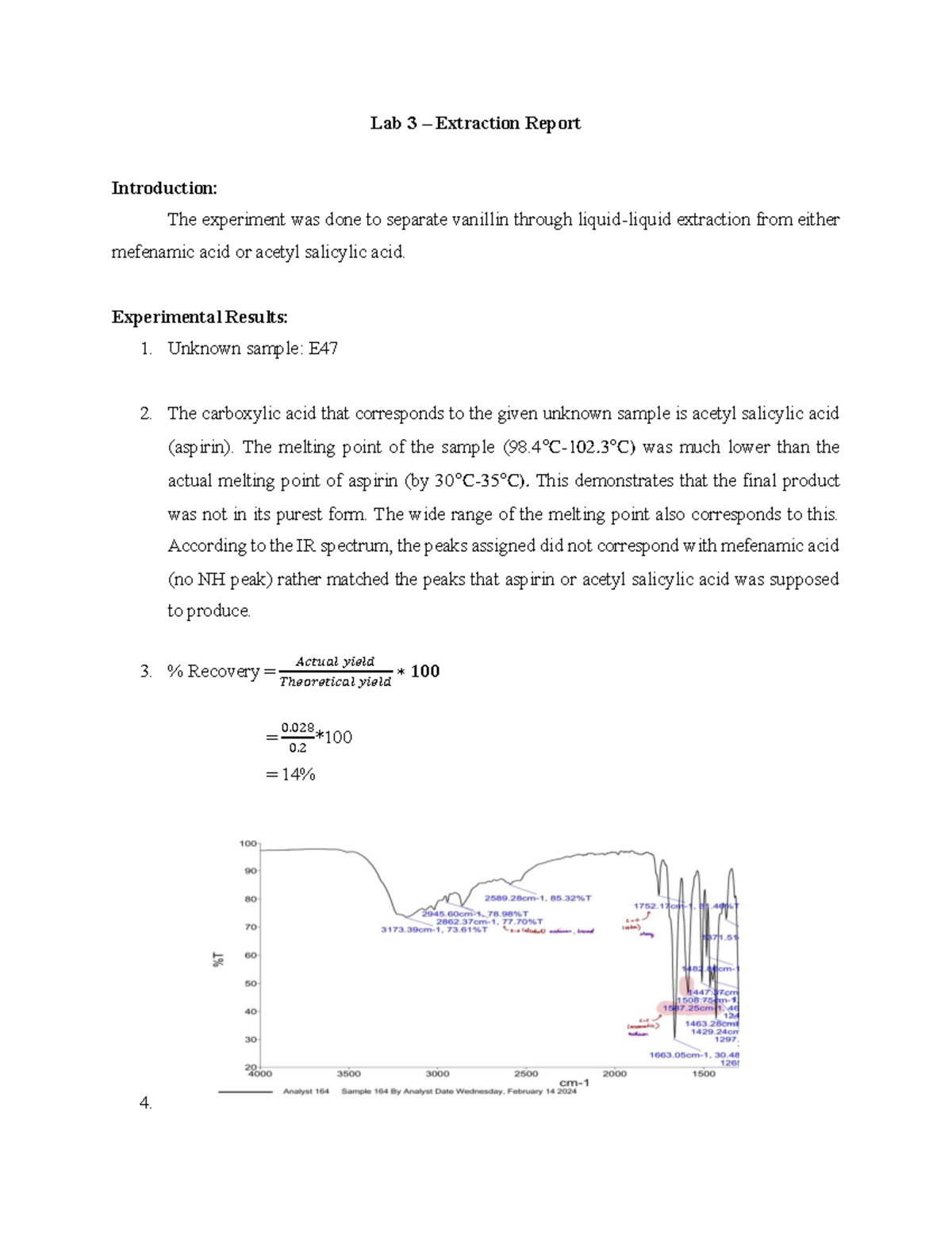 Lab 3 - Extraction Report - Lab 3 – Extraction Report Introduction: The ...