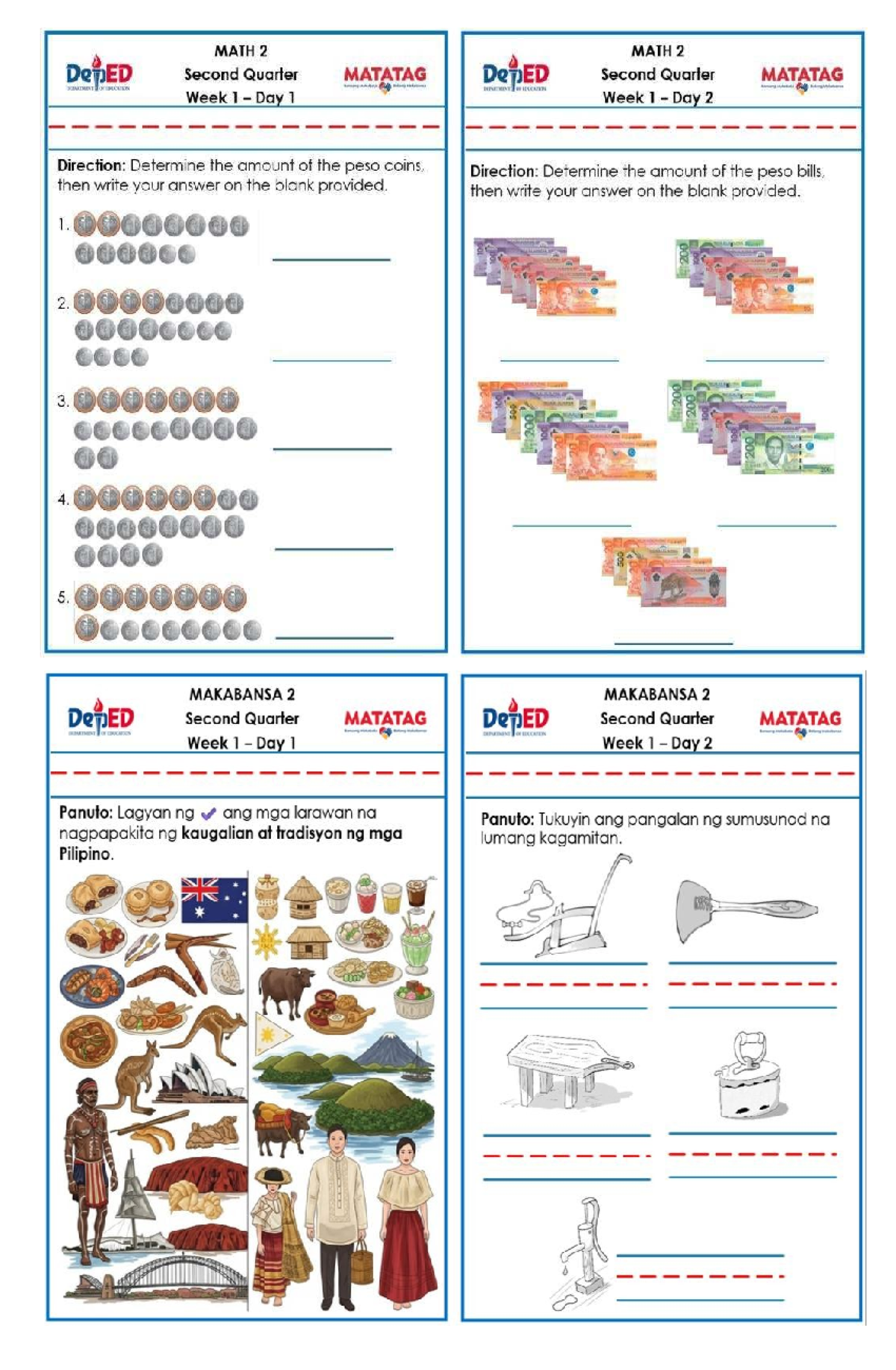 MATH 2 Performance Task: MATATAG DepED 2nd Quarter Activities - Studocu