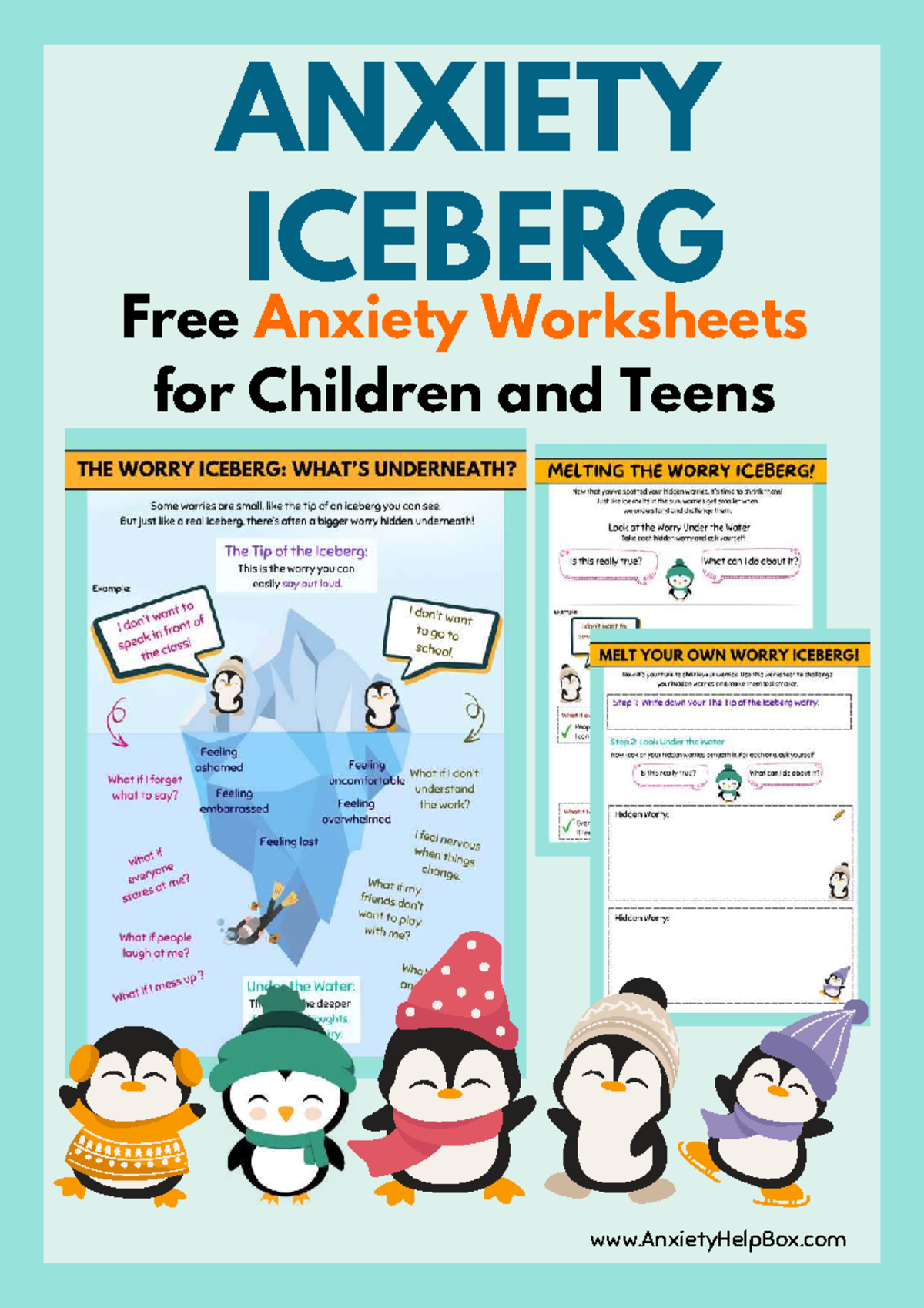 Anxiety Iceberg: Free Worksheets for Kids & Teens - Studocu
