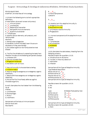 2 Lemar Notes compressed - Medical Laboratory Science (MedTech) - Studocu