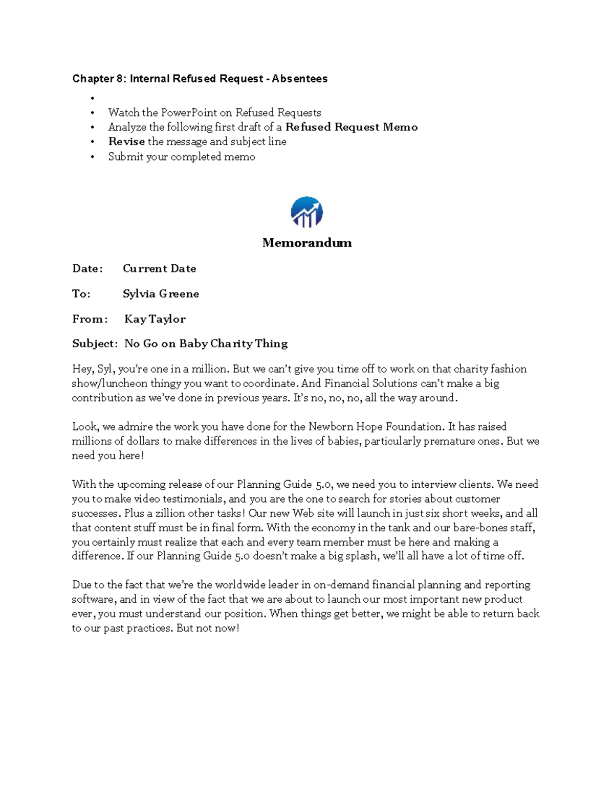 Ch 8 Internal Refused Request - Absentees - Chapter 8: Internal Refused ...