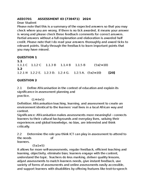 [Solved] Identify the forms of informal assessment that can be used ...
