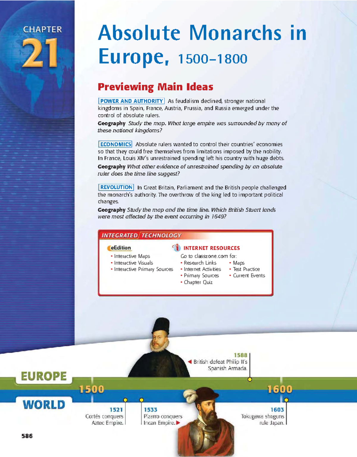 Chapter 21 Absolute Monarchs in Europe - Absolute Monarchs in Europe ...