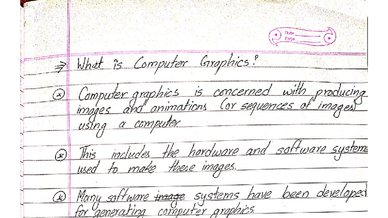 Computer Graphics Overview: Concepts, Applications, and Devices - Studocu