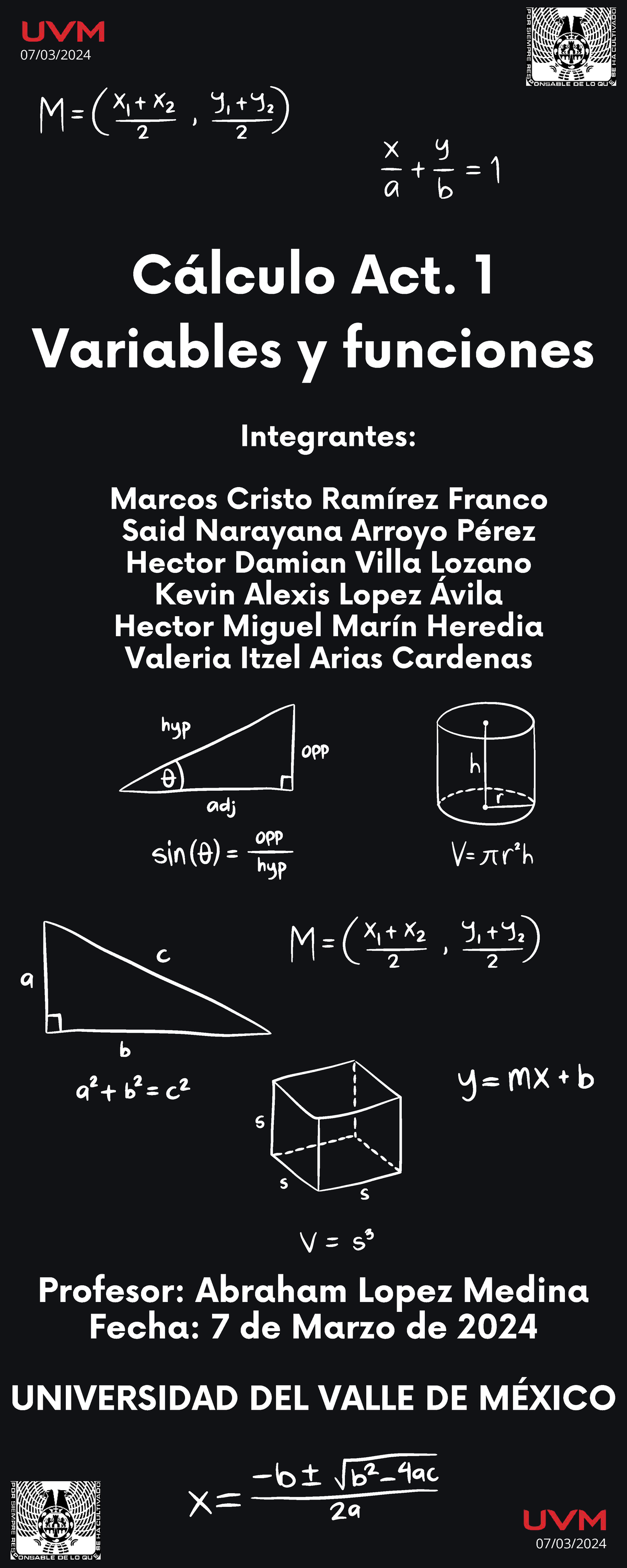 A1 MCRF Cálculo - Infografía sobre Variables y Funciones - Studocu