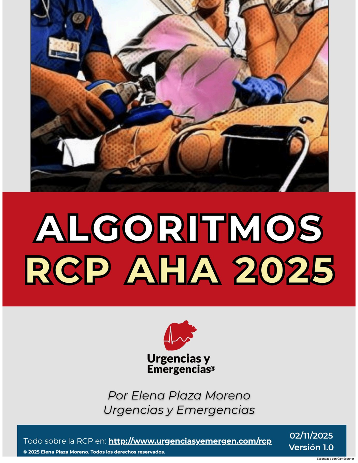 Algoritmos AHA 2025: RCP y Soporte Vital en Urgencias - Studocu