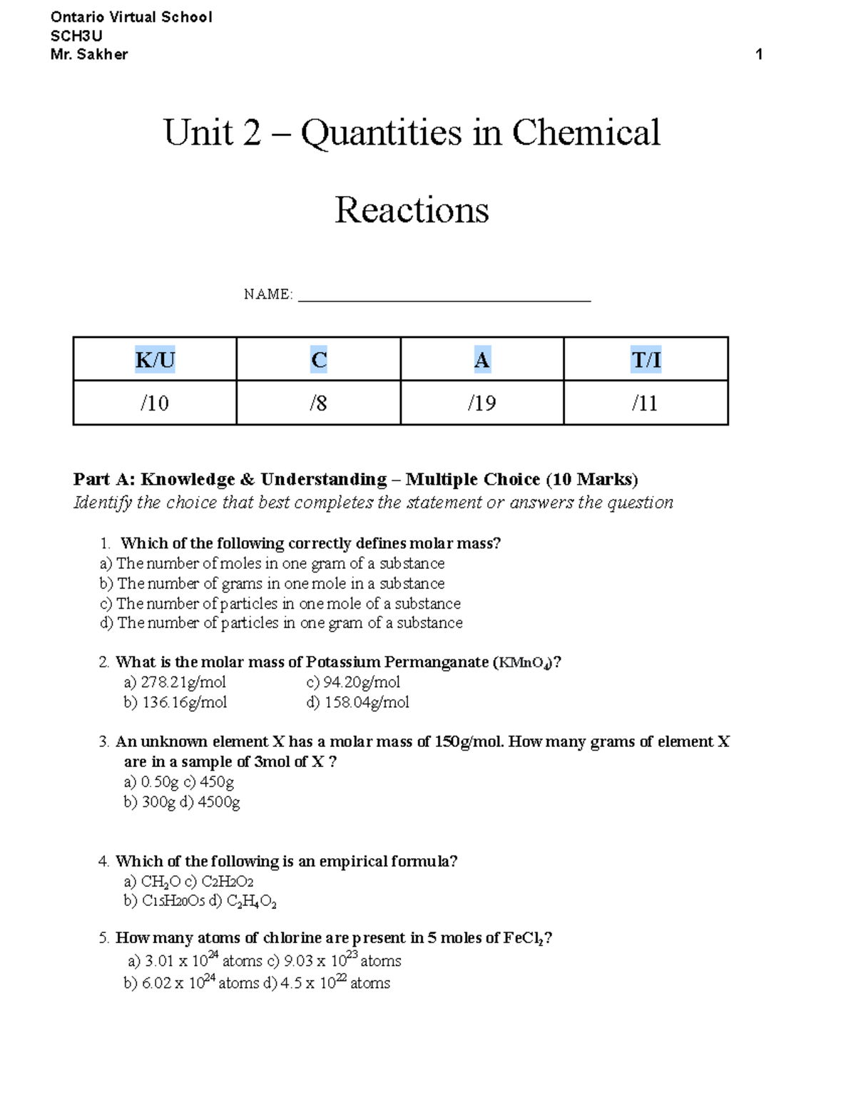 1727655273-1710195632-Unit 2- Quantities in Chemical Reactions Test Mr ...