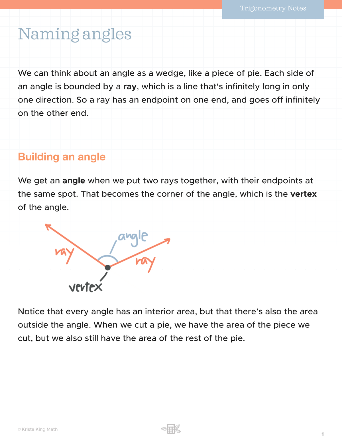 Trigonometry angles-Naming angles 07 - Naming angles We can think about ...