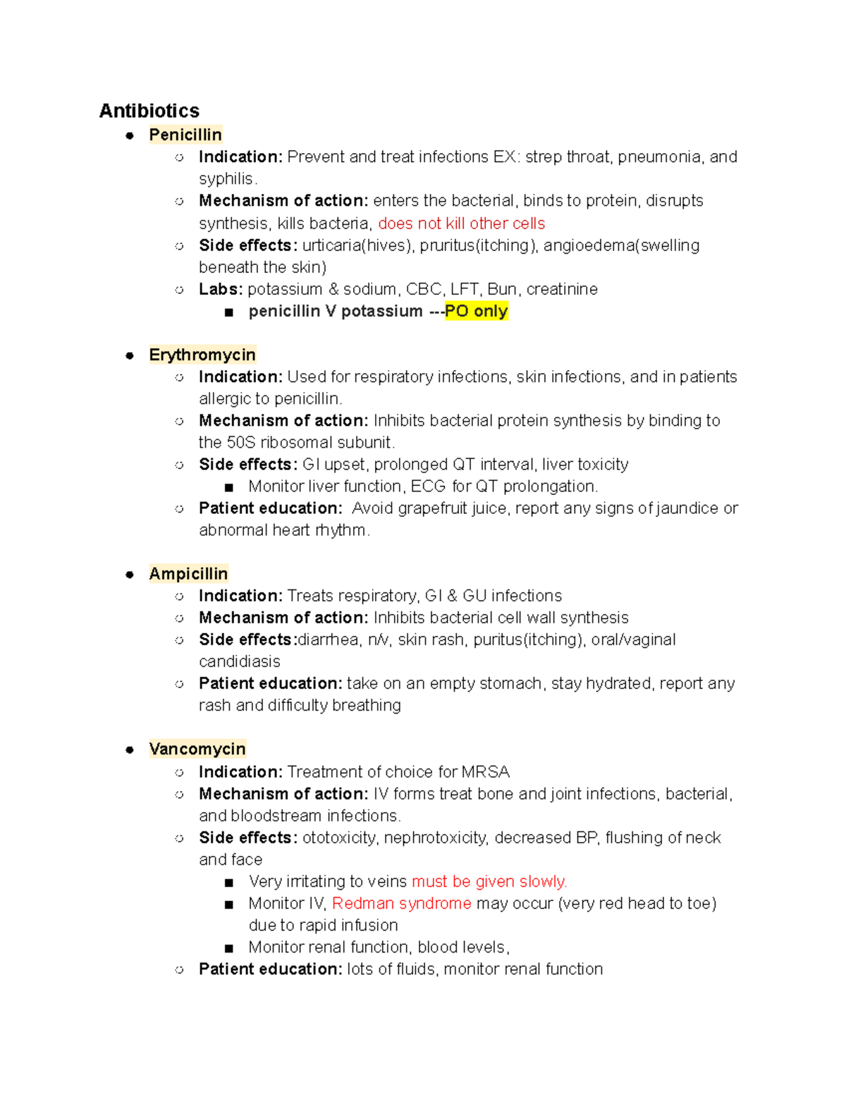 Pharm 3 Exam Review: Essential Concepts & Medications Overview - Studocu
