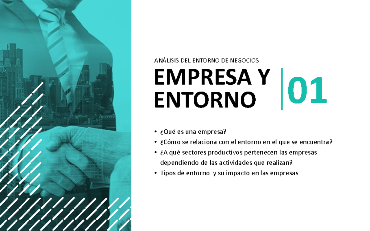 ANÁLISIS DEL ENTORNO DE NEGOCIOS SESIÓN 01 ISIL: Conceptos y Sectores ...