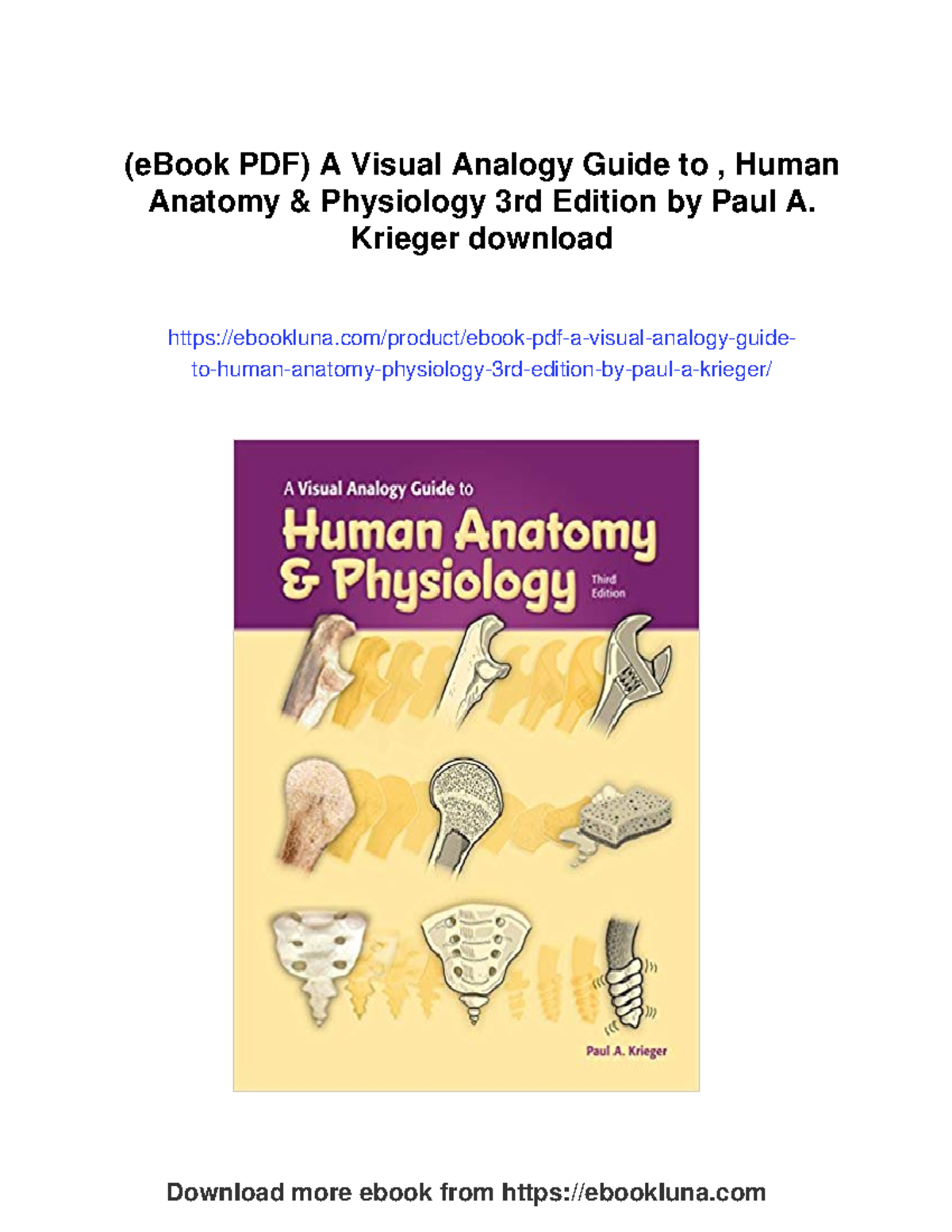Visual analogy guide to human anatomy and physiology, 3rd edition - Studocu