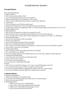 Assessment Basic Information - Basic Information Personal Information ...