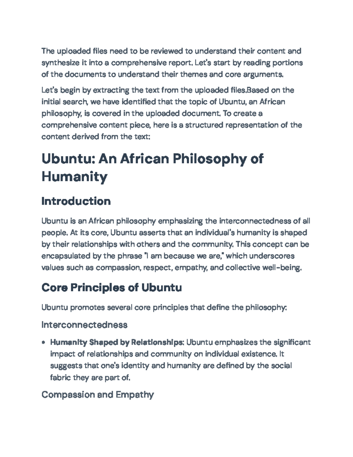 Ubuntu: An African Philosophy of Humanity and Its Modern Implications ...