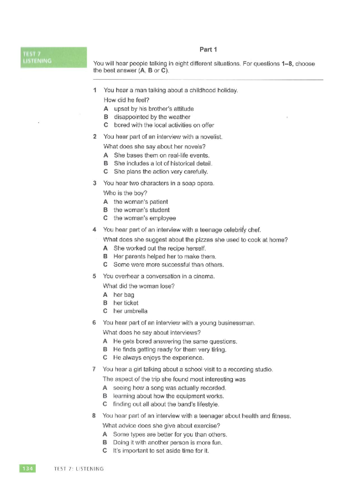 Cambridge English First - Practice Tests Plus 2 [New Ed.] Test 7 ...
