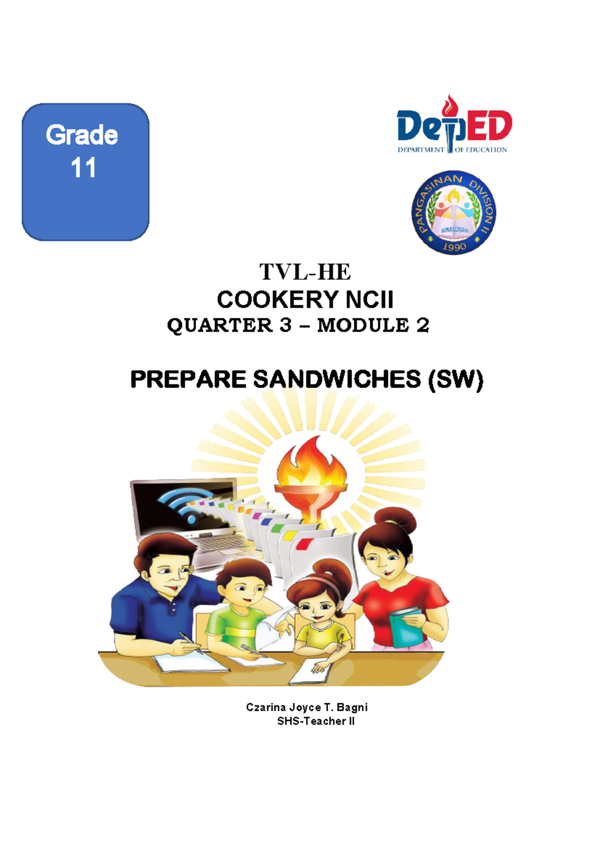 Q3-M2-G11 Cookery: Exploring Various Types of Sandwiches - Studocu