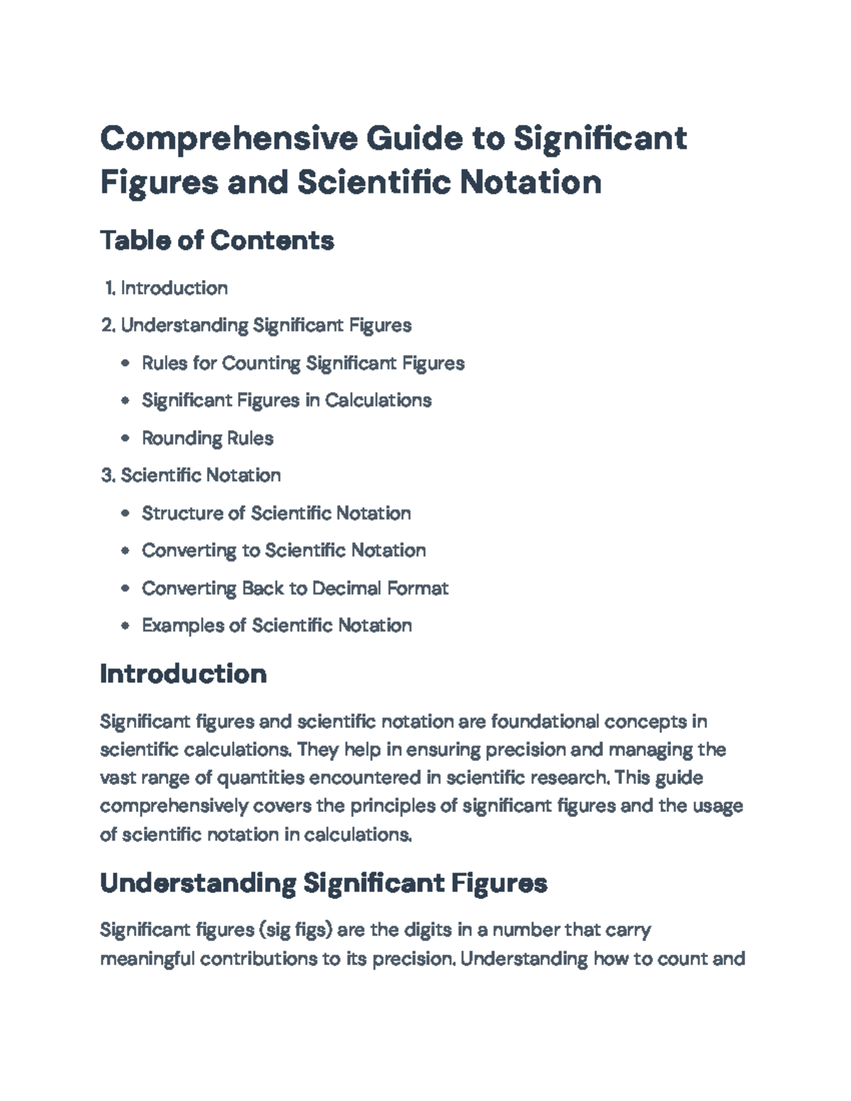 Comprehensive Guide on Significant Figures & Scientific Notation ...