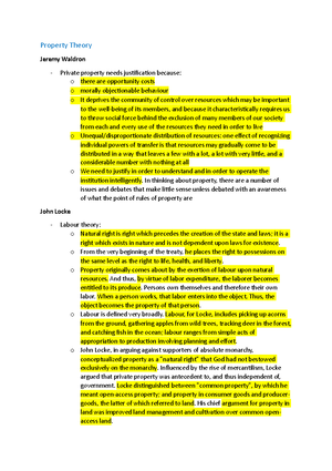 Lecture 2 - Foundations of Property - Foundations of Property – Week 13 ...