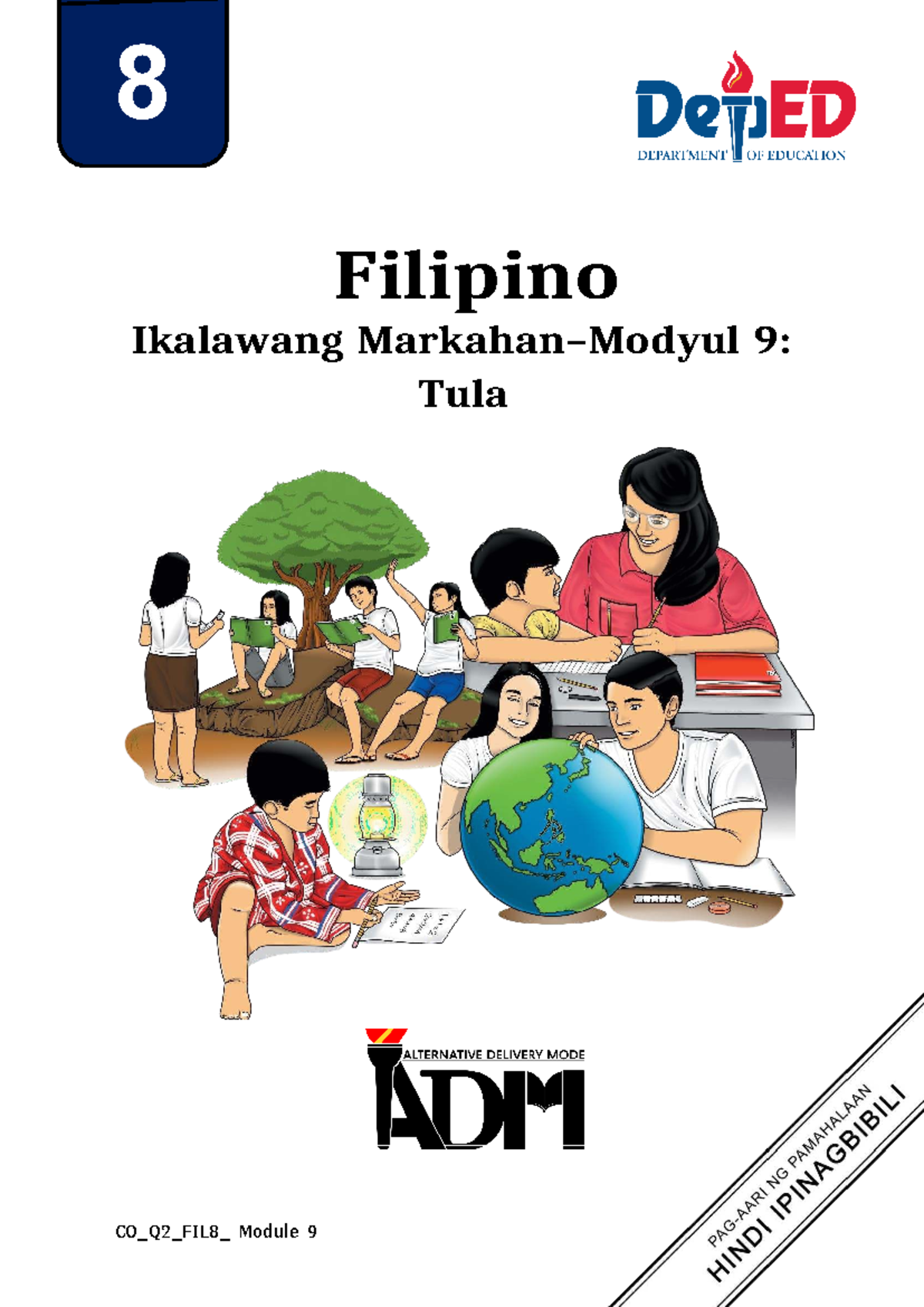 Filipino 8 Q2 Module 9: Tula at mga Elemento Nito - Studocu