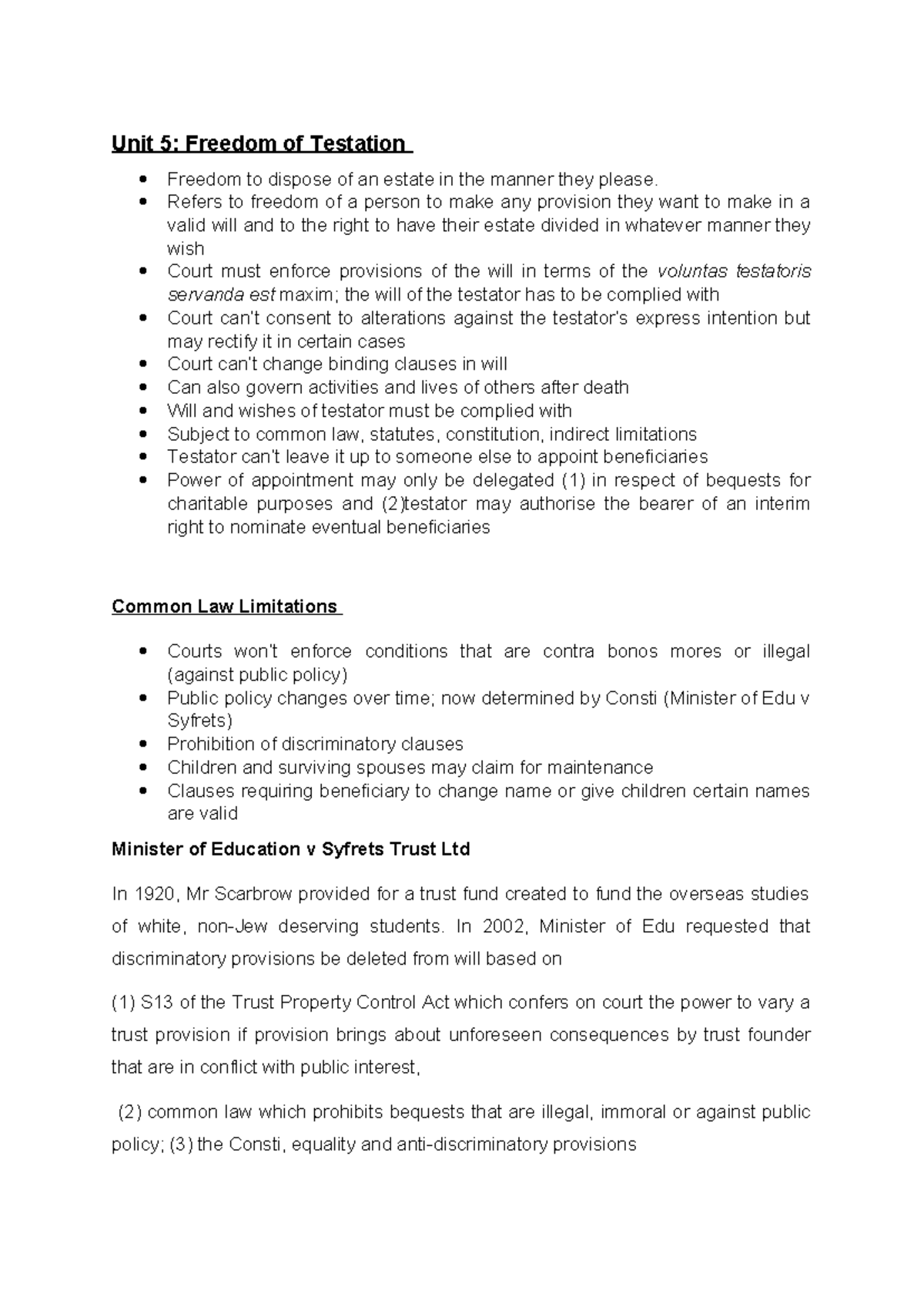 Units 5 & 6 - Succession: Exam Practice Questions and Notes - Studocu