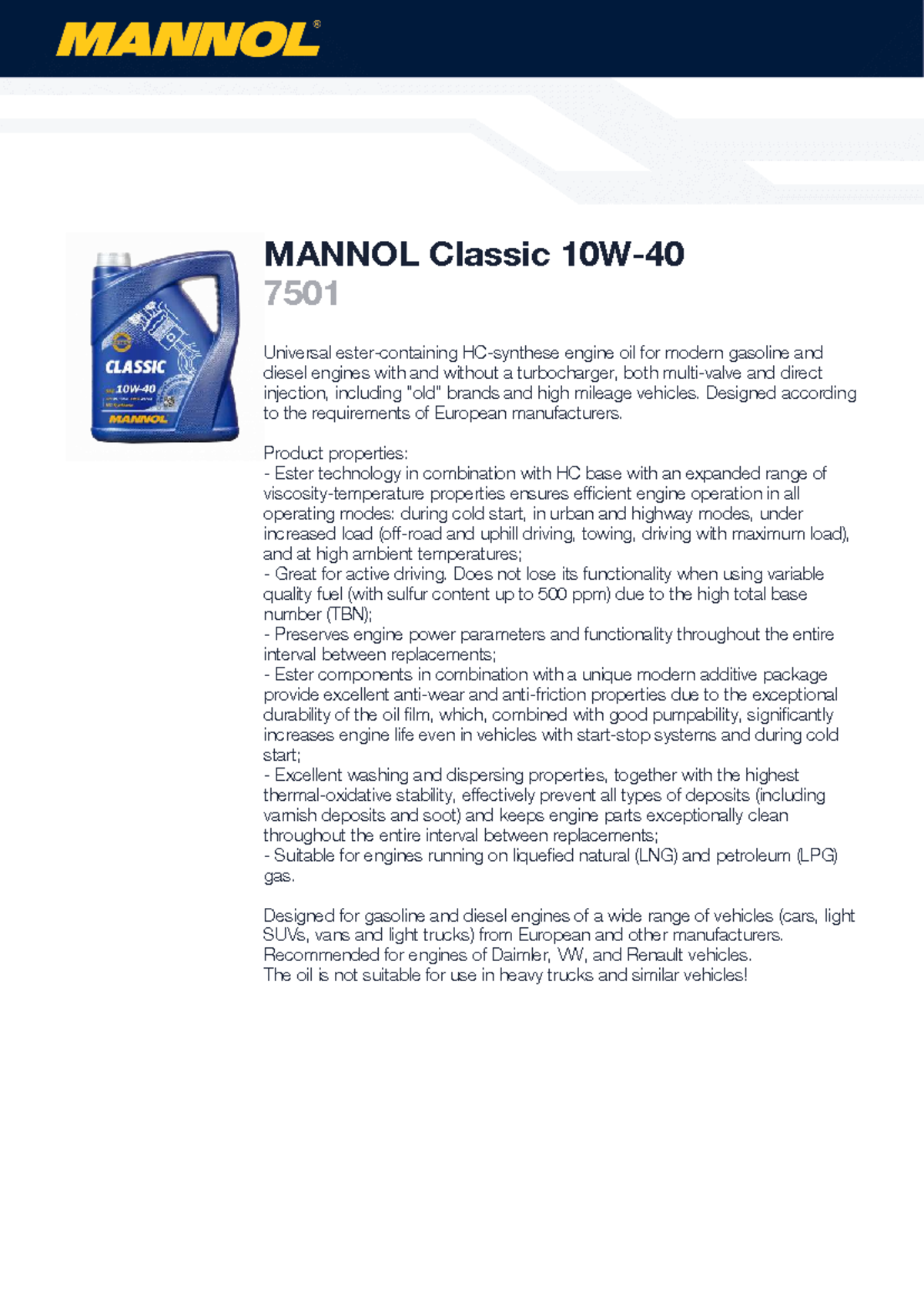 Mannol Classic 10W-40 - MANIOL LEL PERSON DA TOT TUAH HAWK TUAH ...