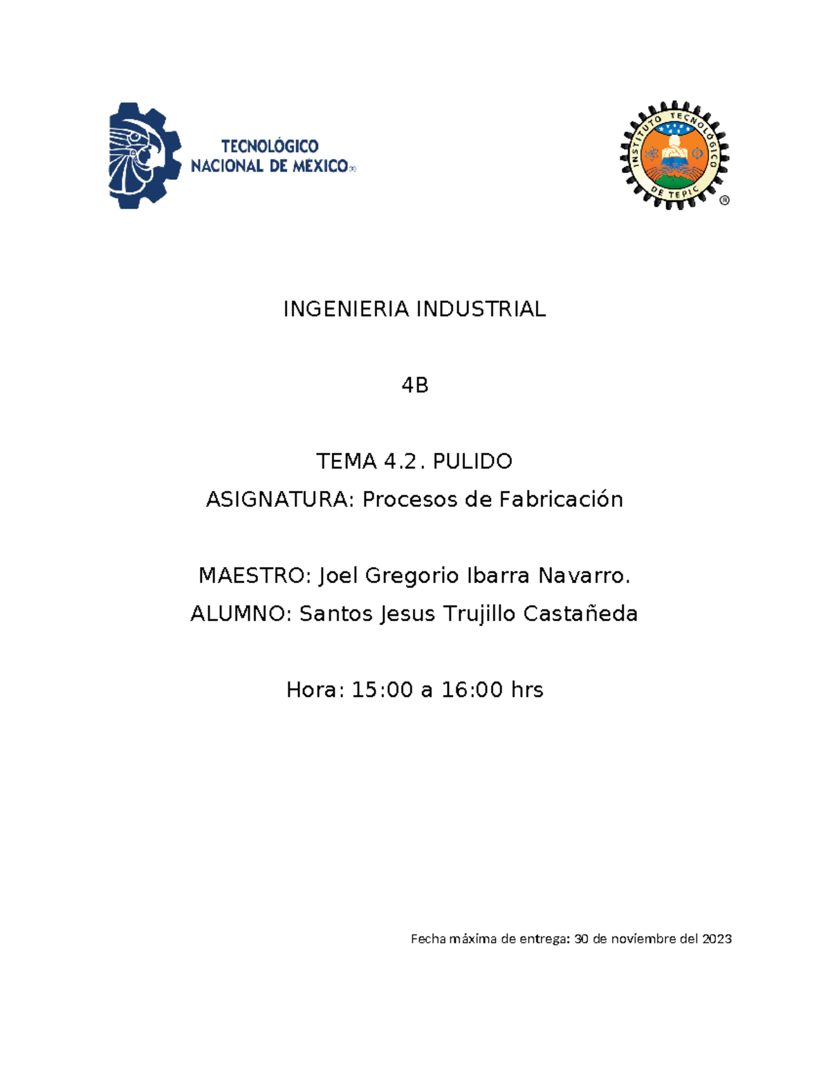 TEMA 4B: Proceso de Lapeado en Ingeniería Industrial - Apuntes - Studocu