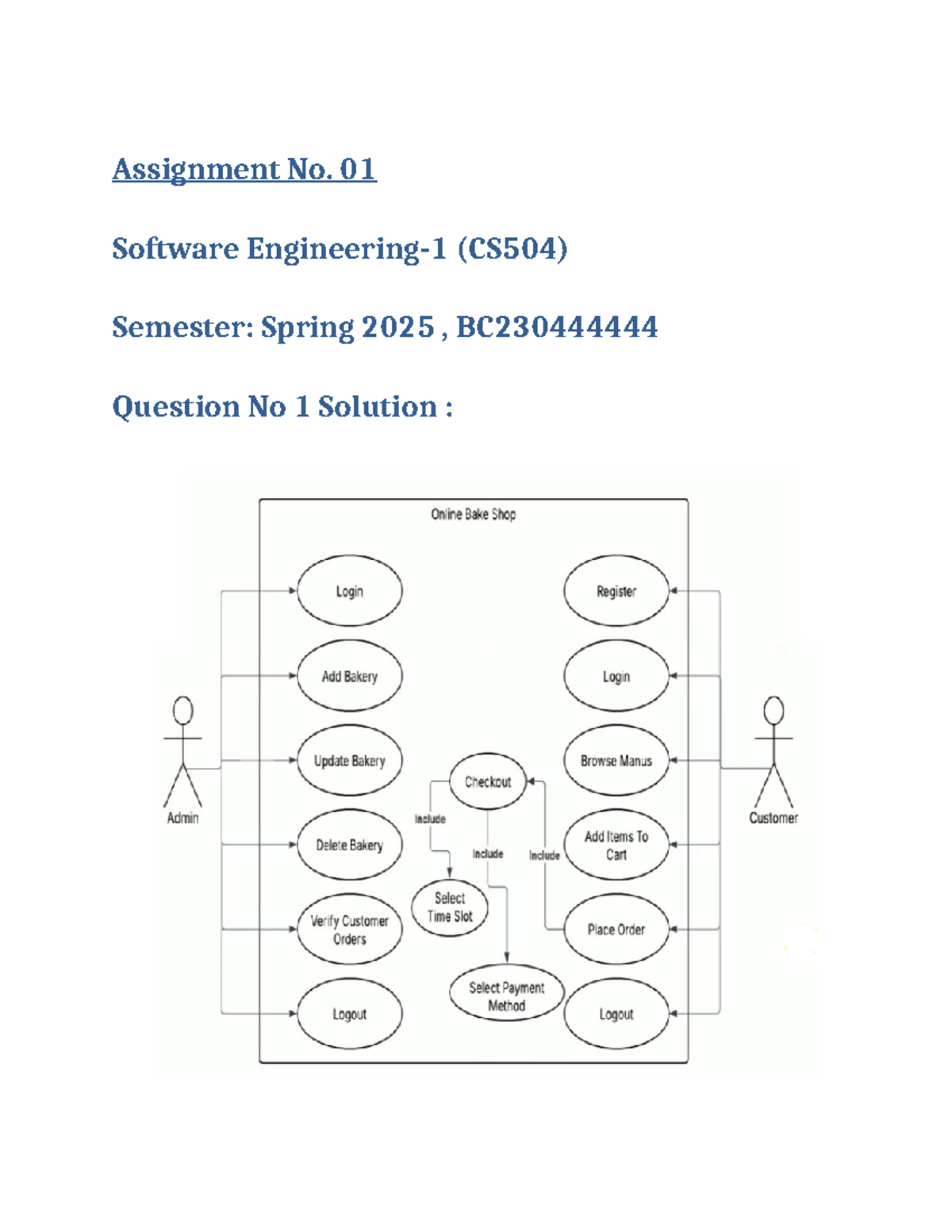 CS504 Spring Assignment Solution 2025 Latest - Software Engineering ...