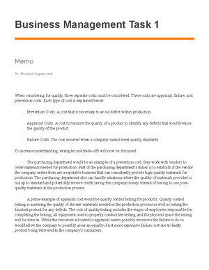 QHT1 - Task 2 (passed first attempt) - QHT1 Task 2 Affinity Diagram ...