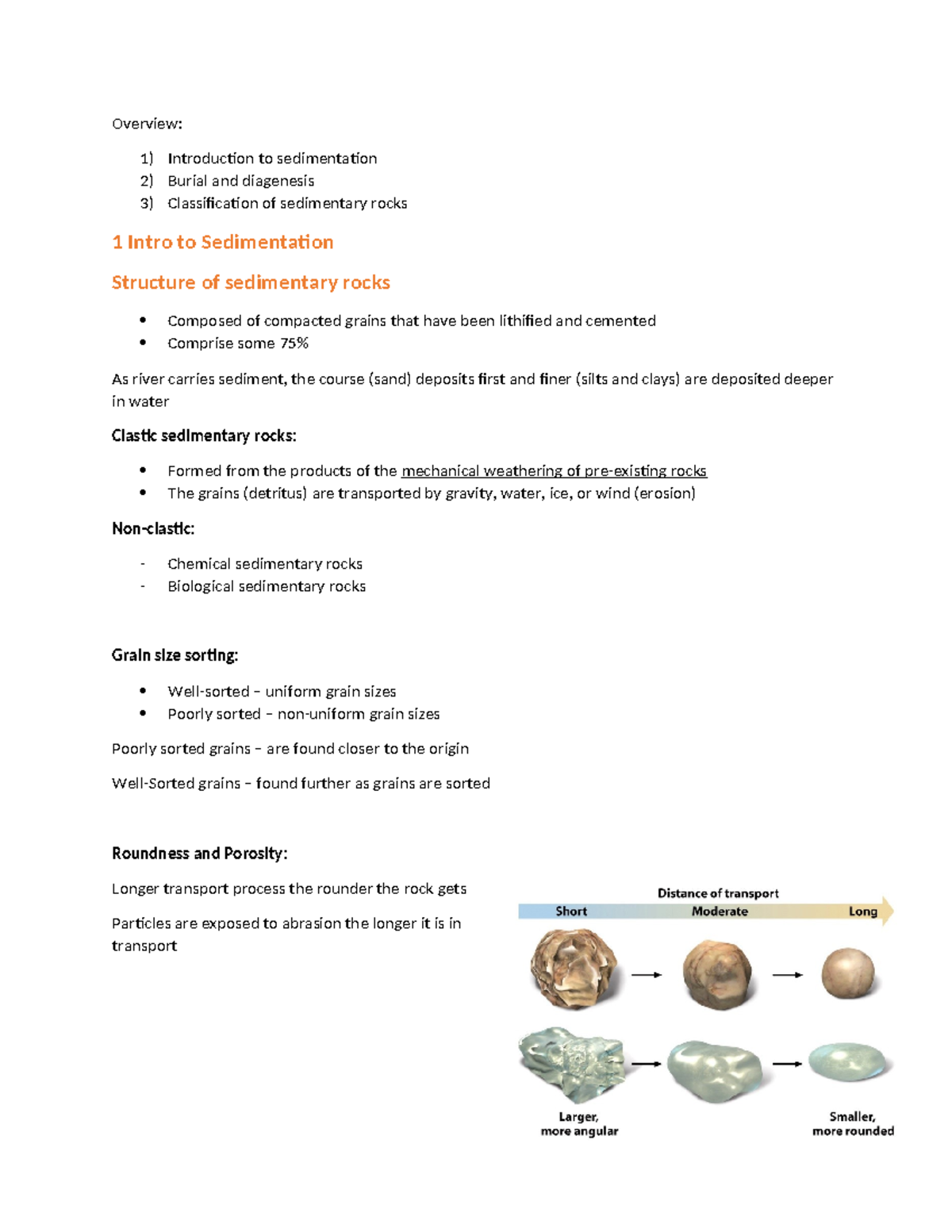 Lecture 11: Overview of Sedimentary Rocks and Processes - Studocu