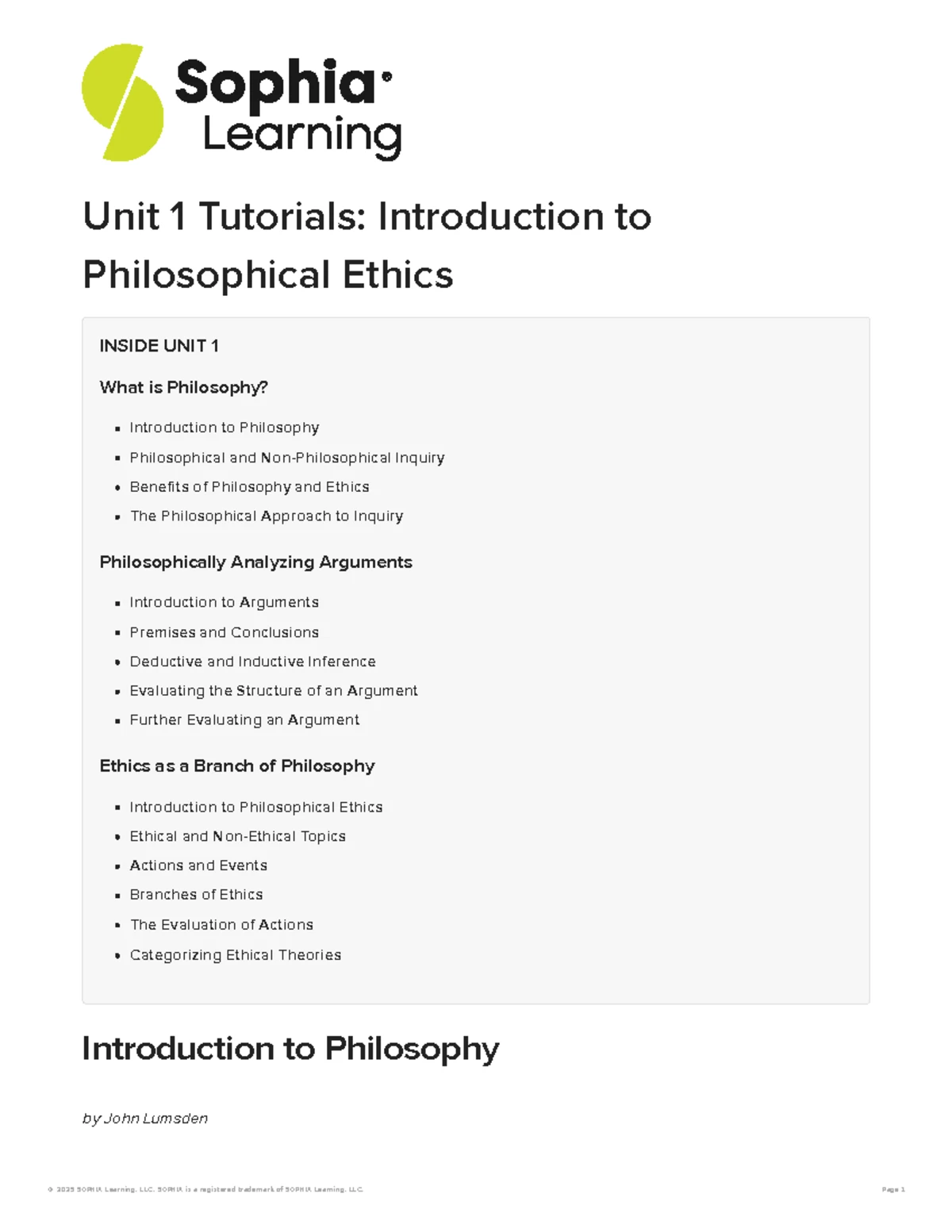 Unit 1 Milestone - Introduction to Ethical Principles and Concepts - Studocu