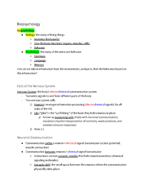 Comprehensive Psychology Study Guide for PSY101: Key Concepts and ...