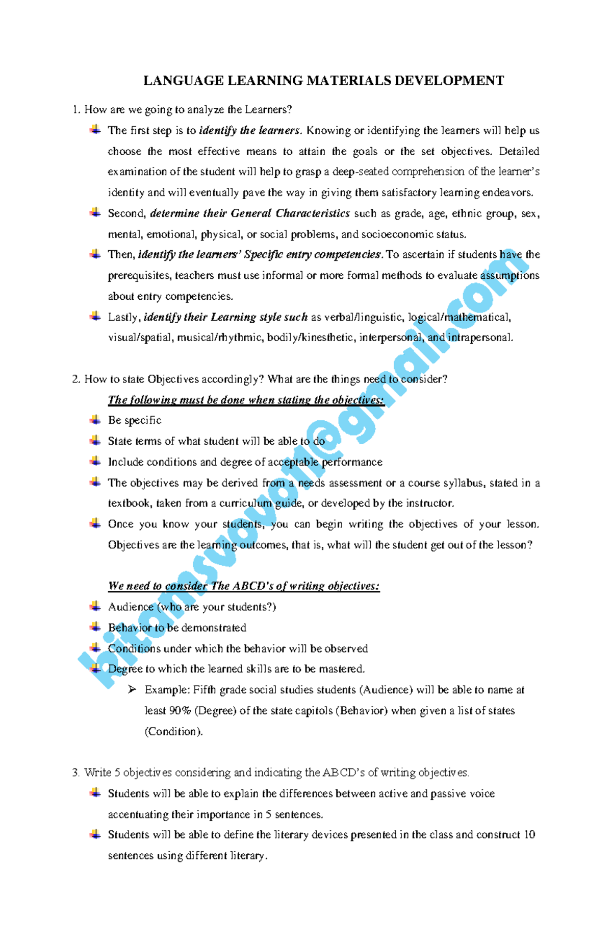 Language Learning Materials Development - LANGUAGE LEARNING MATERIALS DEVELOPMENT How are we ...