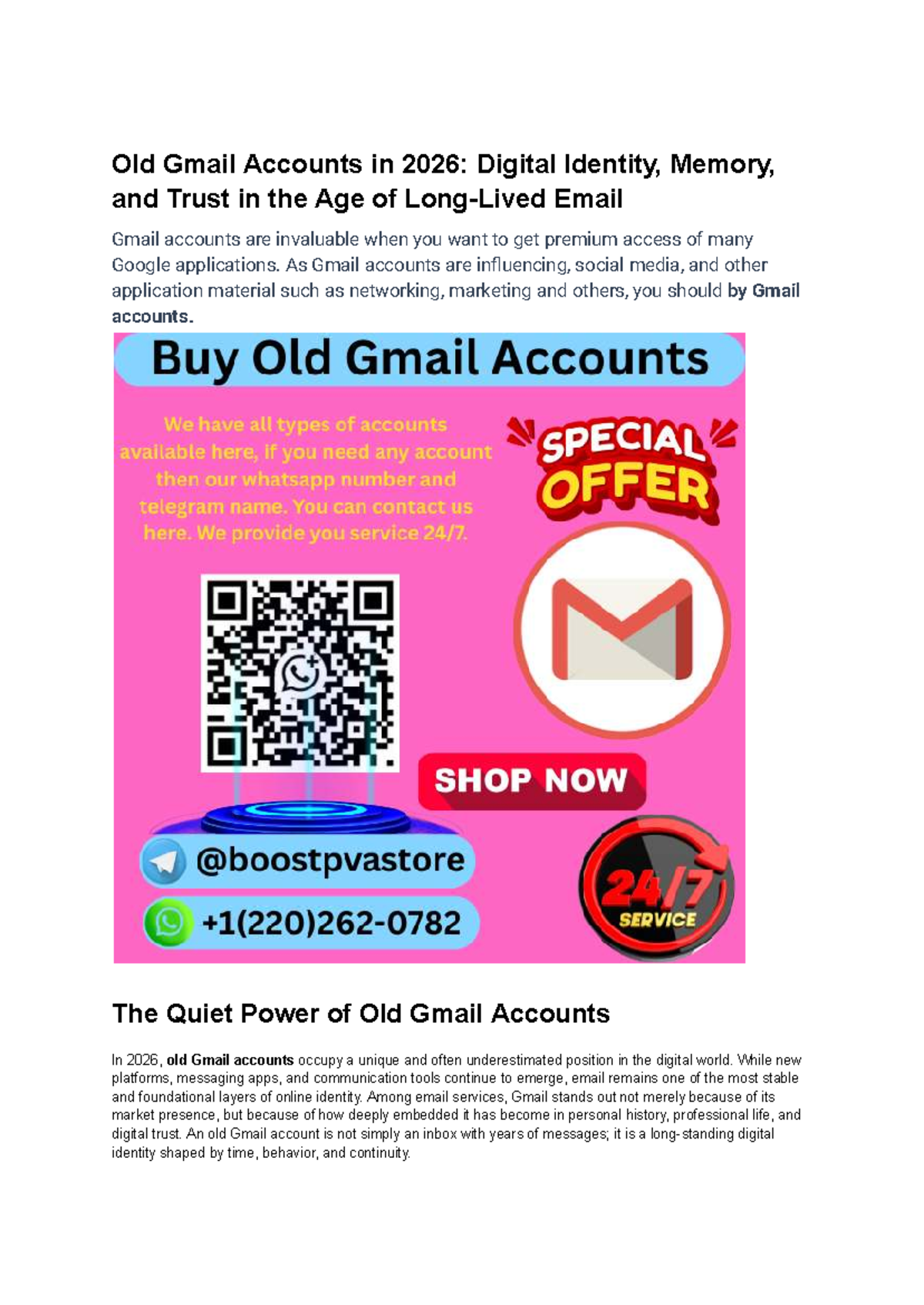 Old Gmail Accounts in 2026: The Value of Digital Continuity - Studocu
