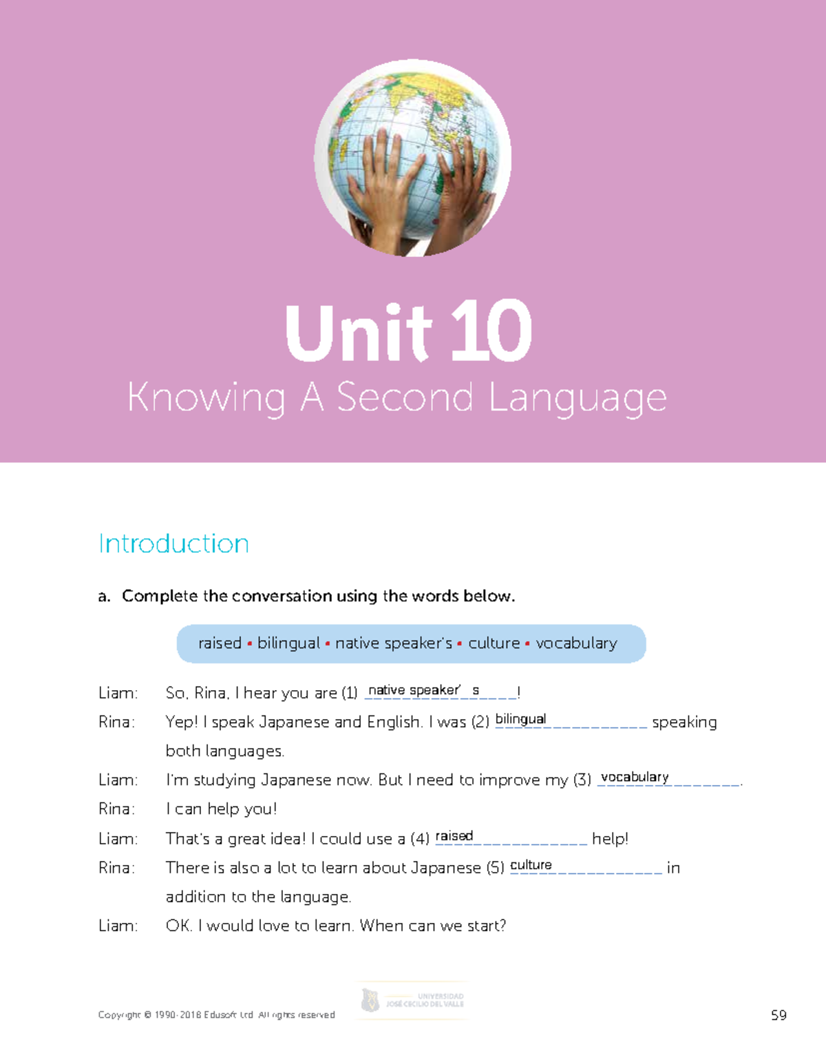Basic 3 Workbook - Language Learning Activities for Unit 10 - Studocu