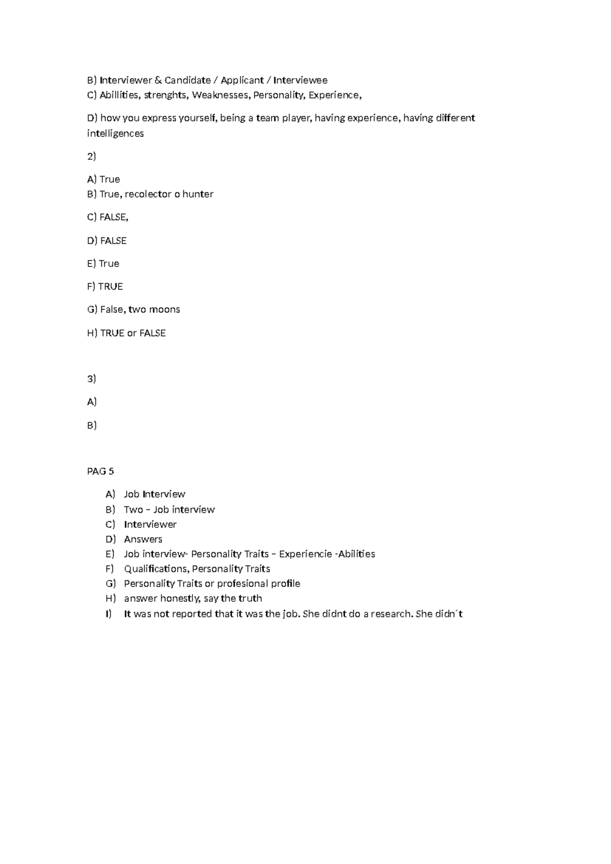 Job Interview Insights: Candidate Traits & Experience (Clase Ingles 23. ...