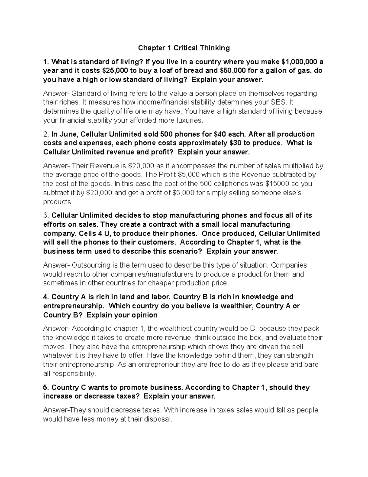 Chapter 1 Critical Thinking - Chapter 1 Critical Thinking What is ...