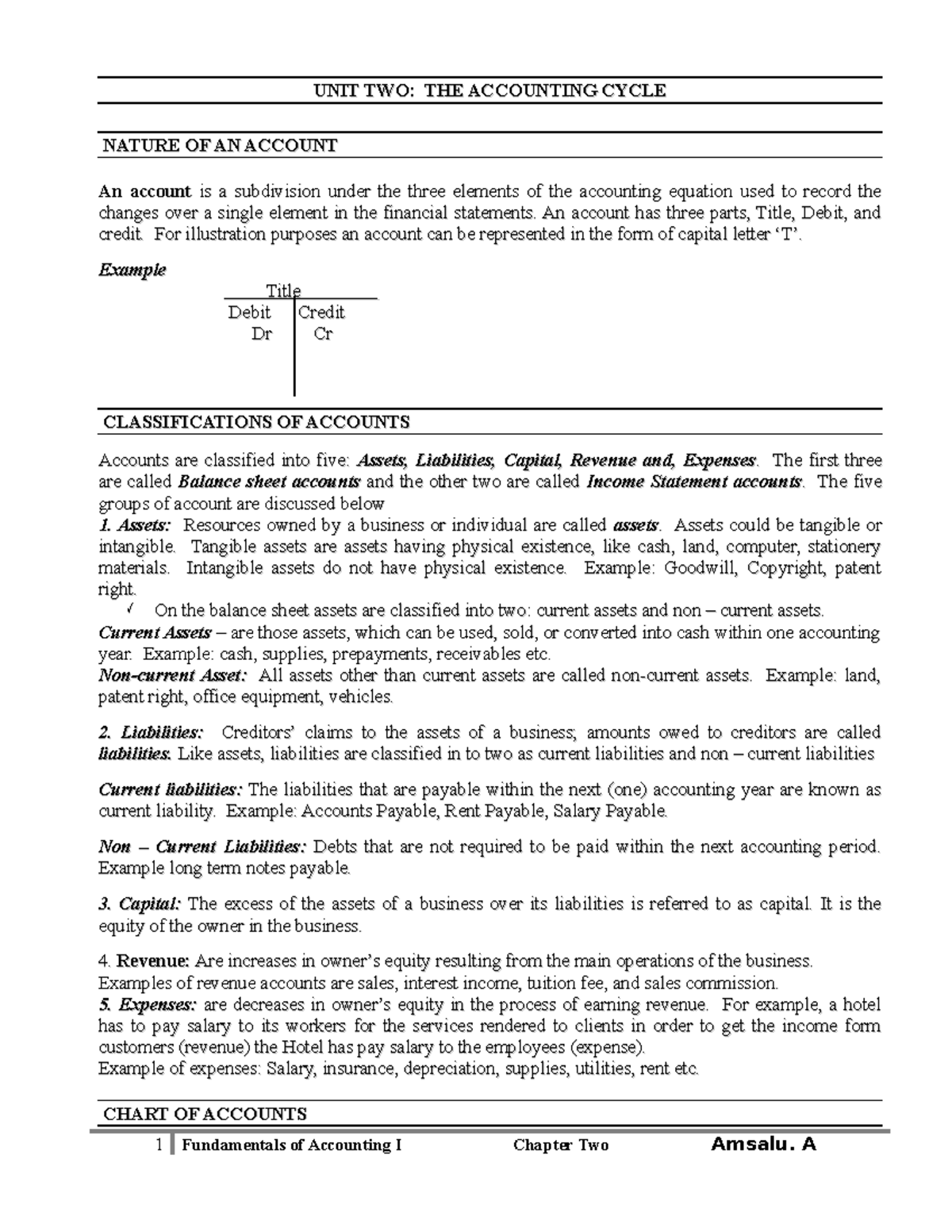 Principle of Accounting 1 - Chapter 2: The Accounting Cycle Explained ...