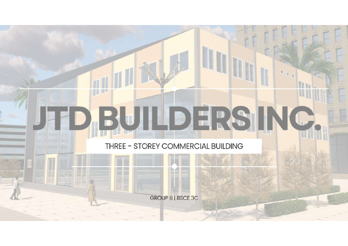 Proposed 3-Storey Commercial Building Plans (A0) - Group 8 - Studocu