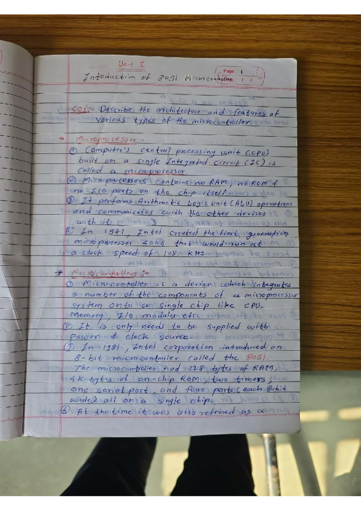 FMA 8051 Microcontroller Unit 1: Architecture and Features Overview ...