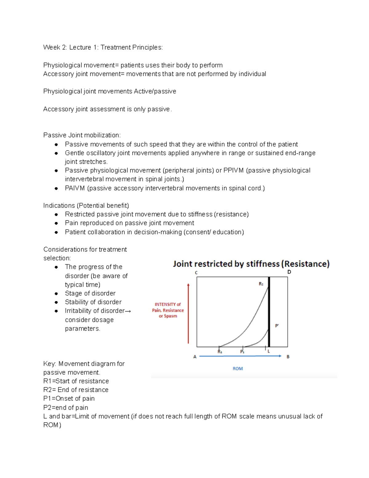 PHTY2020-Lecture Notes on Joint Mobilization and Hip Assessment - Studocu