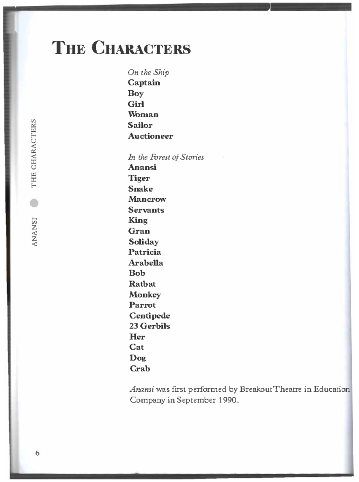 Anansi: Character Overview and Summary - Alistair Campbell - Studocu