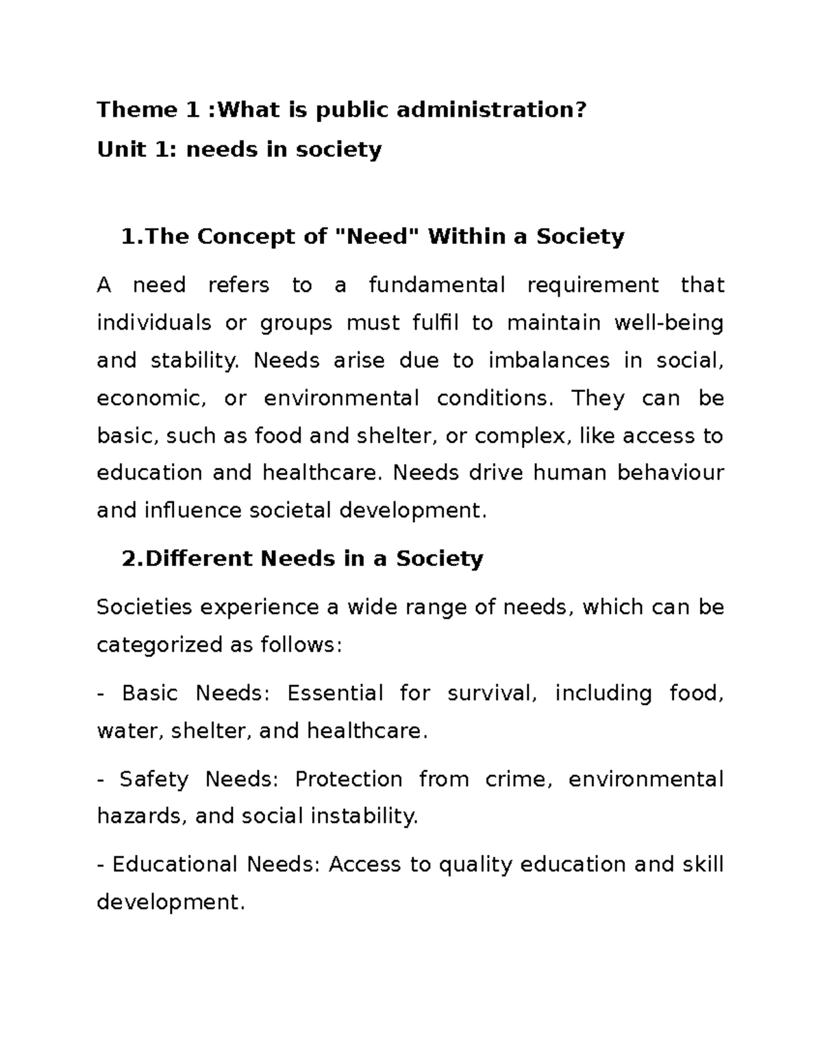 Pub1501 Study Notes: Understanding Public Administration and Society ...