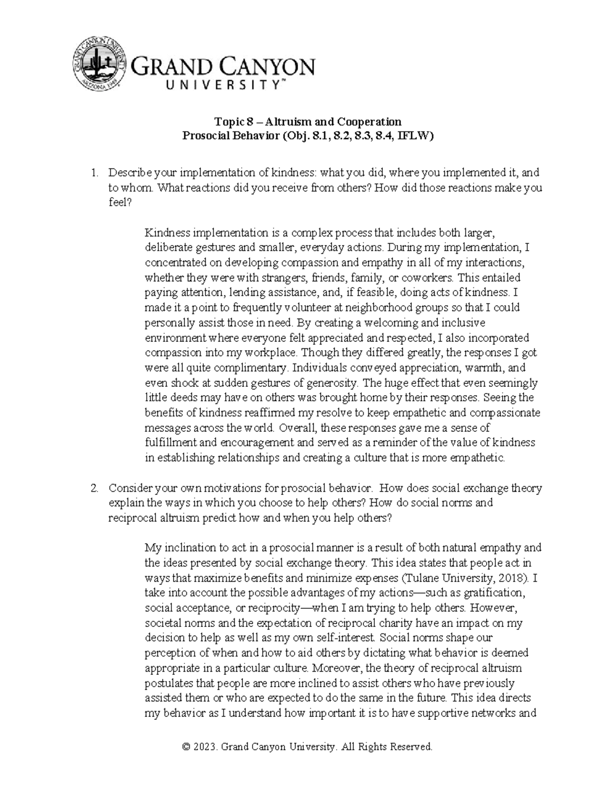 PSY-362-RS-T8-Understanding Prosocial Behavior: Altruism & Cooperation ...