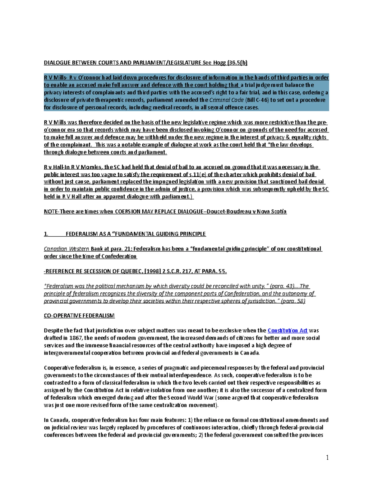 R v oakes case summary - Case Summary R. v Oakes R. v Oakes [1986] 1 S ...