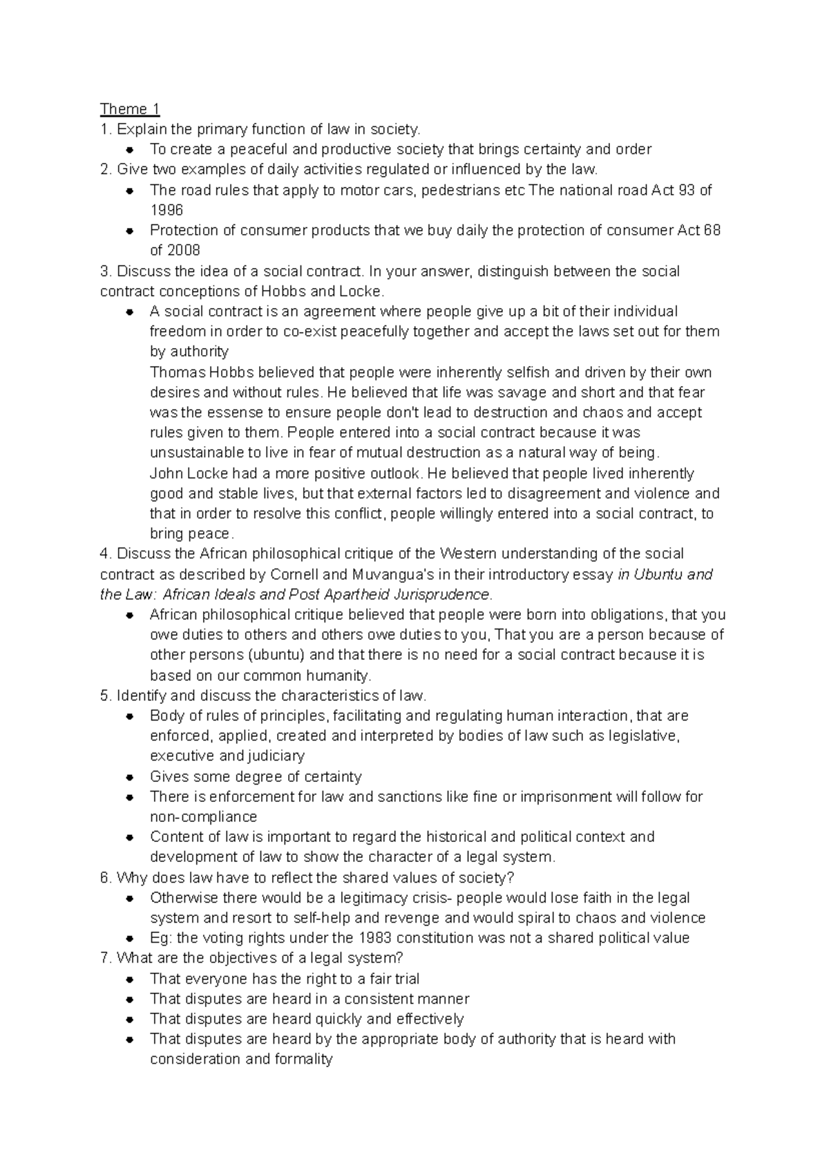 Law and Society: Understanding Legal Functions and Philosophies (LAW ...