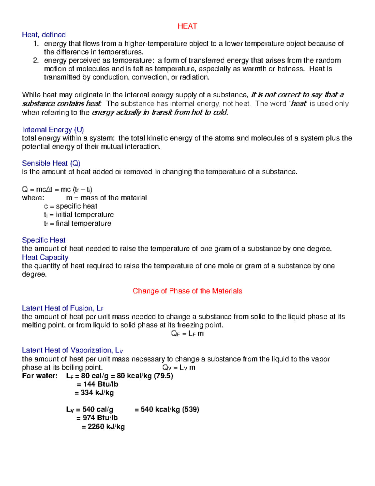 HEAT 8 - Understanding Heat Transfer: Concepts and Calculations - Studocu