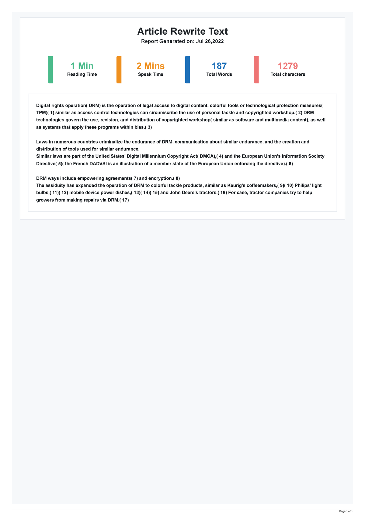 Article-rewriter-report - Article Rewrite Text Report Generated on: Jul ...